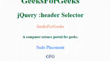 jQuery :header セレクター - ページタイトル要素の正確な選択 - ITチュートリアル