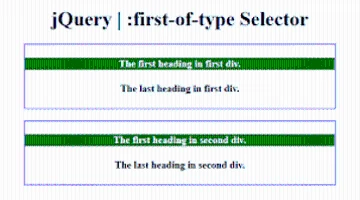 jQuery :first-of-type セレクター - 同一階層の最初の要素を正確に指定する - ITチュートリアル