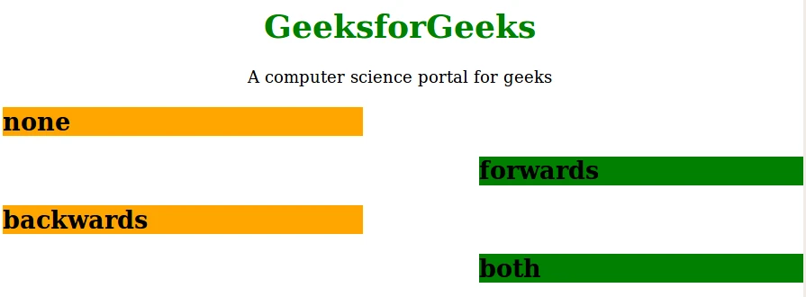 CSS animation-fill-mode 属性详解: アニメーション再生前後の状態を制御する - ITチュートリアル
