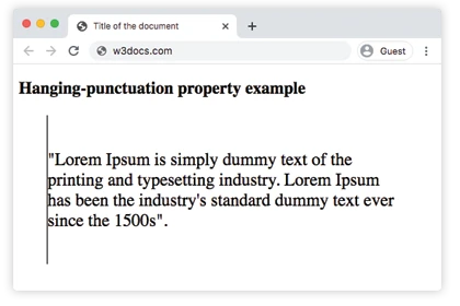CSS hanging-punctuation 属性详解：美しい吊り下げ句読点を実現 - ITチュートリアル
