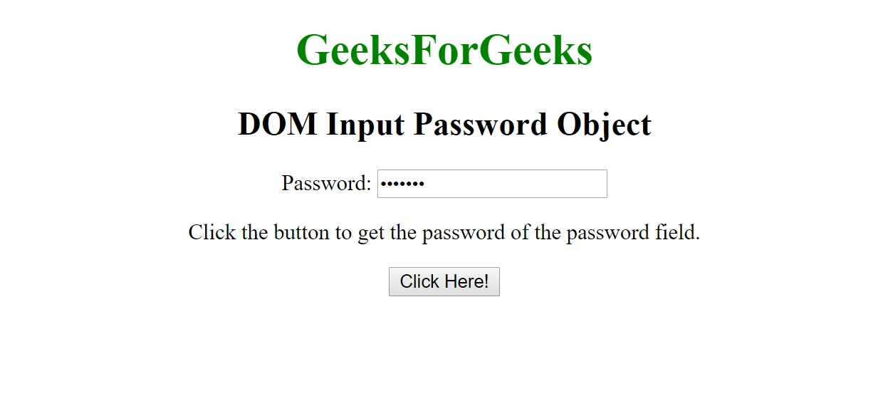 HTML DOM input オブジェクト - password：ユーザーパスワードの安全な処理 - ITチュートリアル