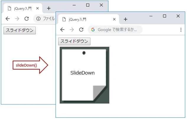 jQuery slideDown() メソッド: ページ要素をスムーズに展開する - ITチュートリアル