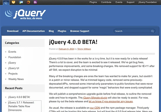 jQuery 最新バージョン情報：2023年版！CDNも紹介 - ITチュートリアル